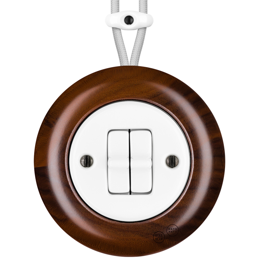 KATY PATY SURFACE WOODEN WALL SWITCHES - DYKE & DEAN