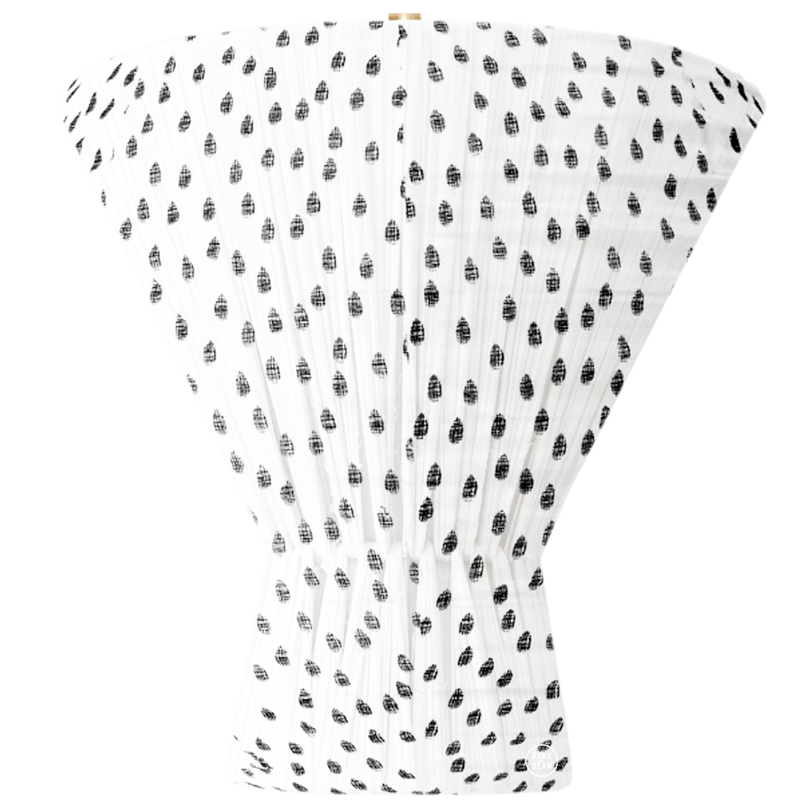 LUNA OFF WHITE LINEN LIGHT SHADE 50CM - DYKE & DEAN