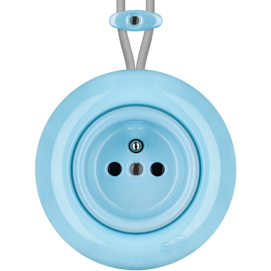 PORCELAIN KATY PATY COLONA ROUND SURFACE MOUNTED EURO SOCKET PASTEL ...