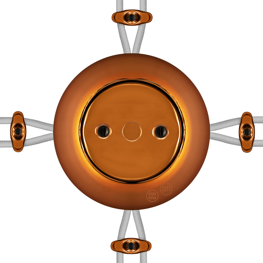 PORCELAIN KATY PATY COLONA ROUND SURFACE MOUNTED JUNCTION BOX BRONZE ...