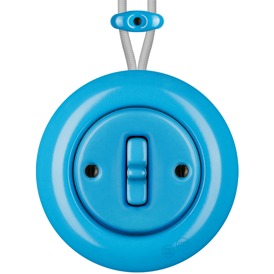 PORCELAIN KATY PATY COLONA ROUND SURFACE MOUNTED TOGGLE BUTTON SWITCH ...
