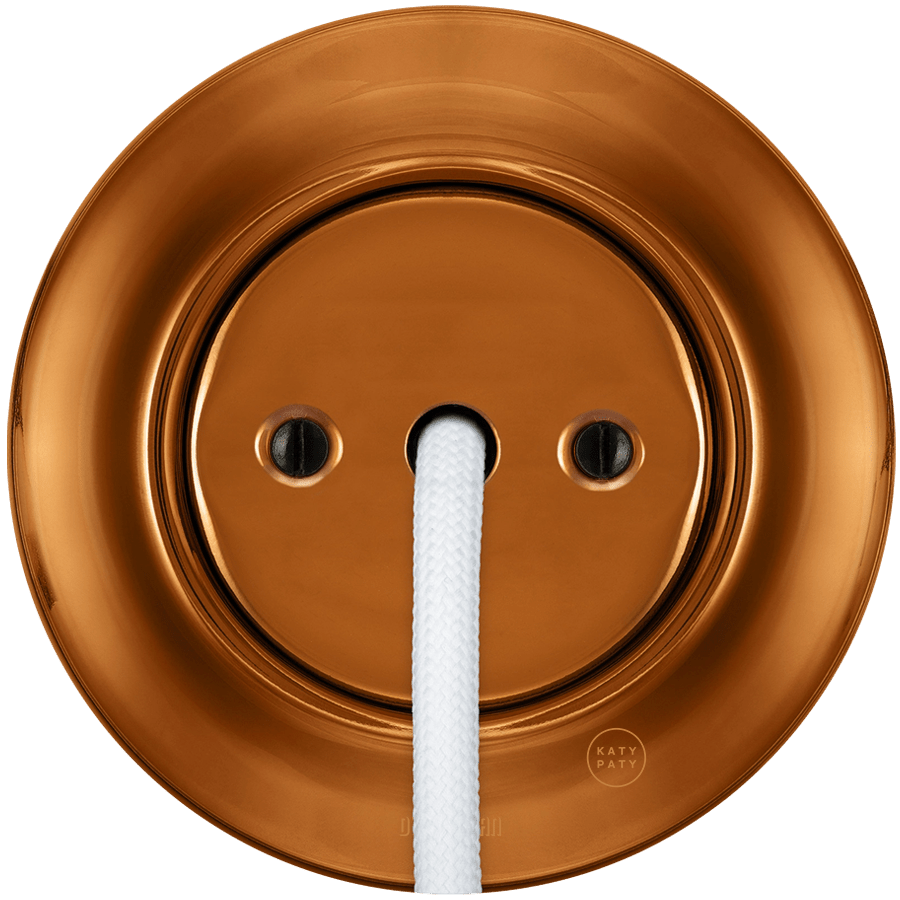PORCELAIN WALL CABLE GLAND SOCKET BRONZE - DYKE & DEAN