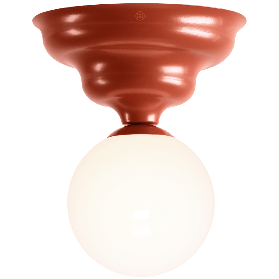 WAVE FIXED CEILING LAMP RED SMALL - DYKE & DEAN